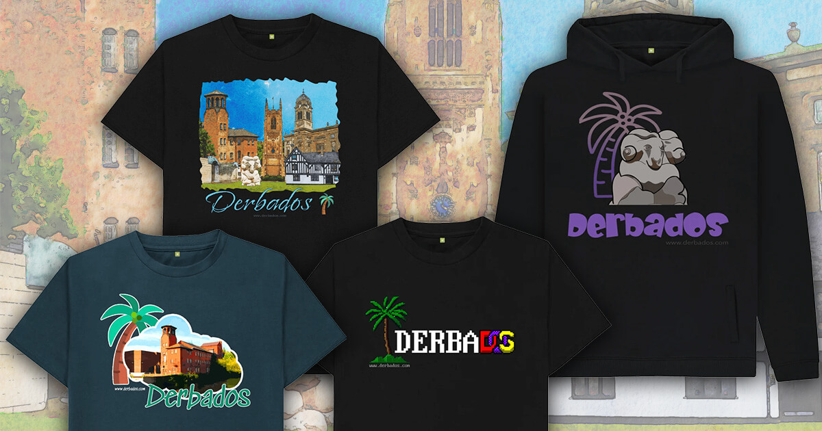 Derbados t-shirts, hoodies, bags & info! | Derby, UK